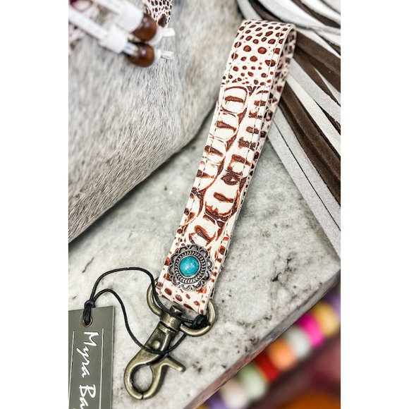 Myra Bag | Accessories | Nwt Myra Bag White Croc Key Fob | Poshmark